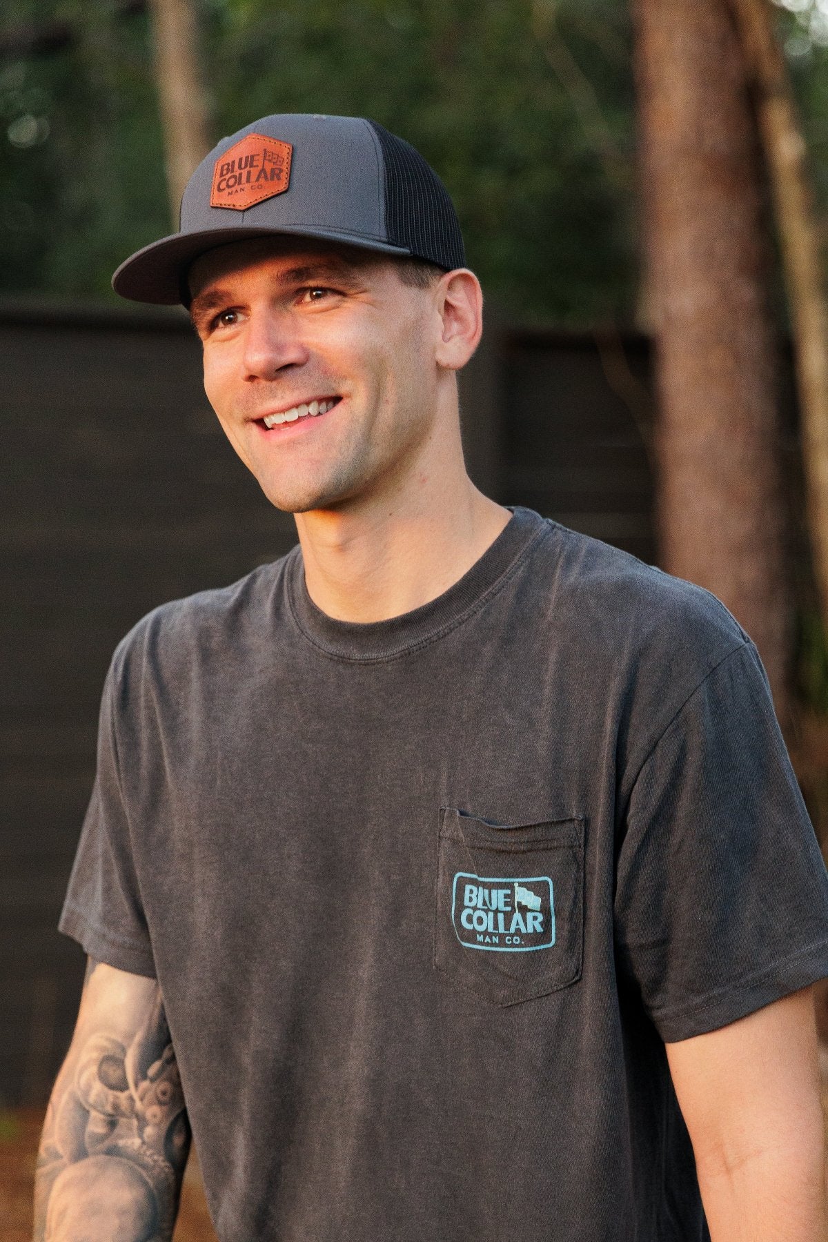 Blue Collar Leather Patch Hat – BCManCo